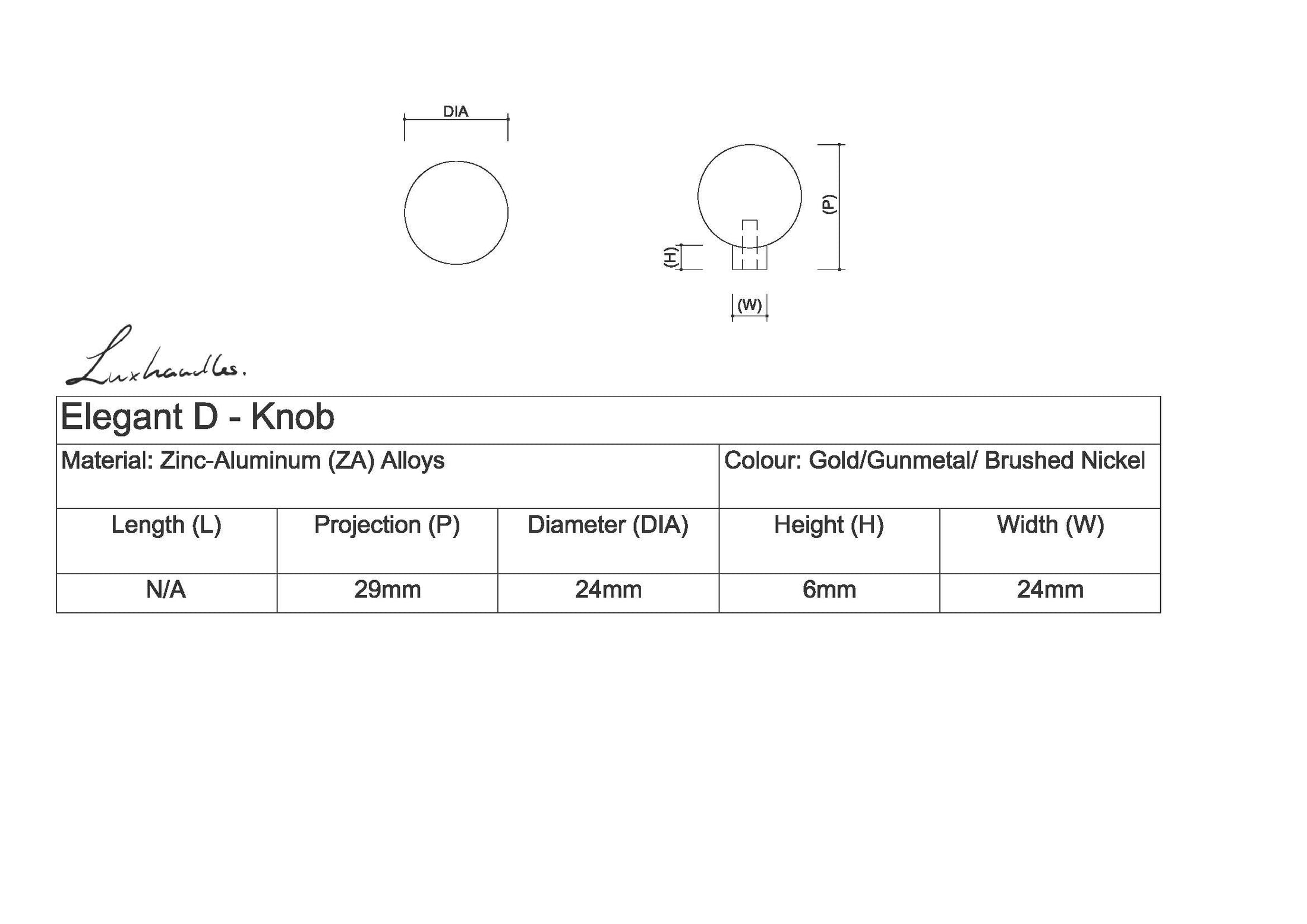Sophisticated Refinement: Elegant Collection Knob