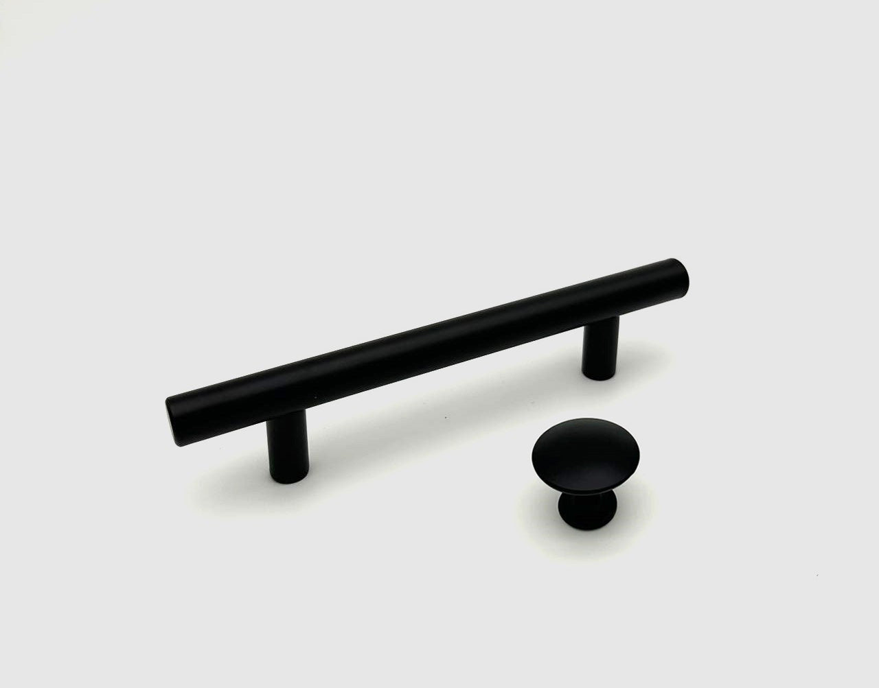 Modern Round Matt Black Handles – Luxhandles