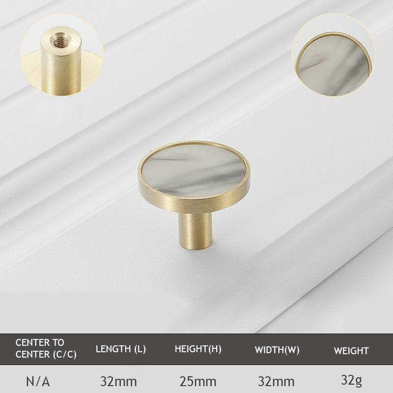 Marble Swirl Solid Brass Knob – Luxhandles