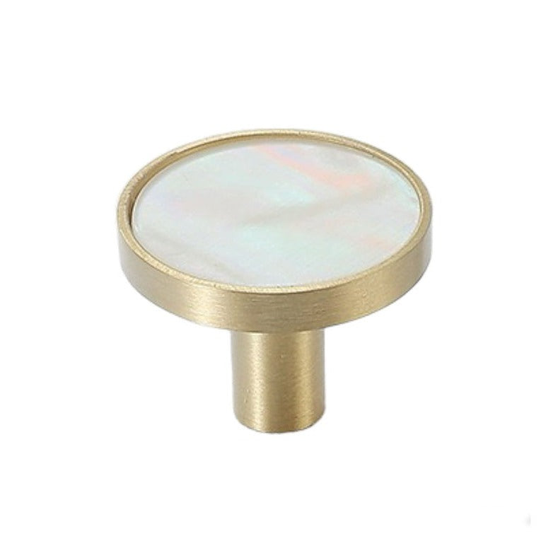 Marble Round Solid Brass Knob – Luxhandles