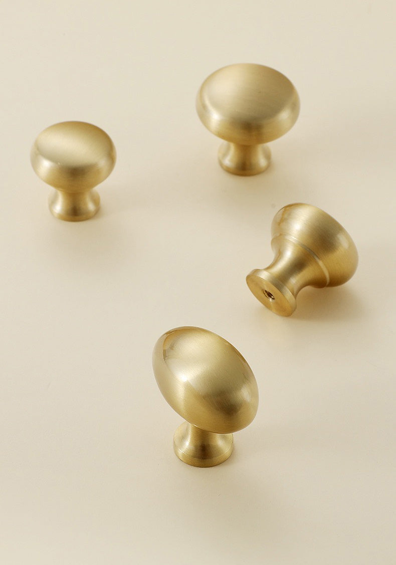 Ellipse Solid Brass Knob – Luxhandles