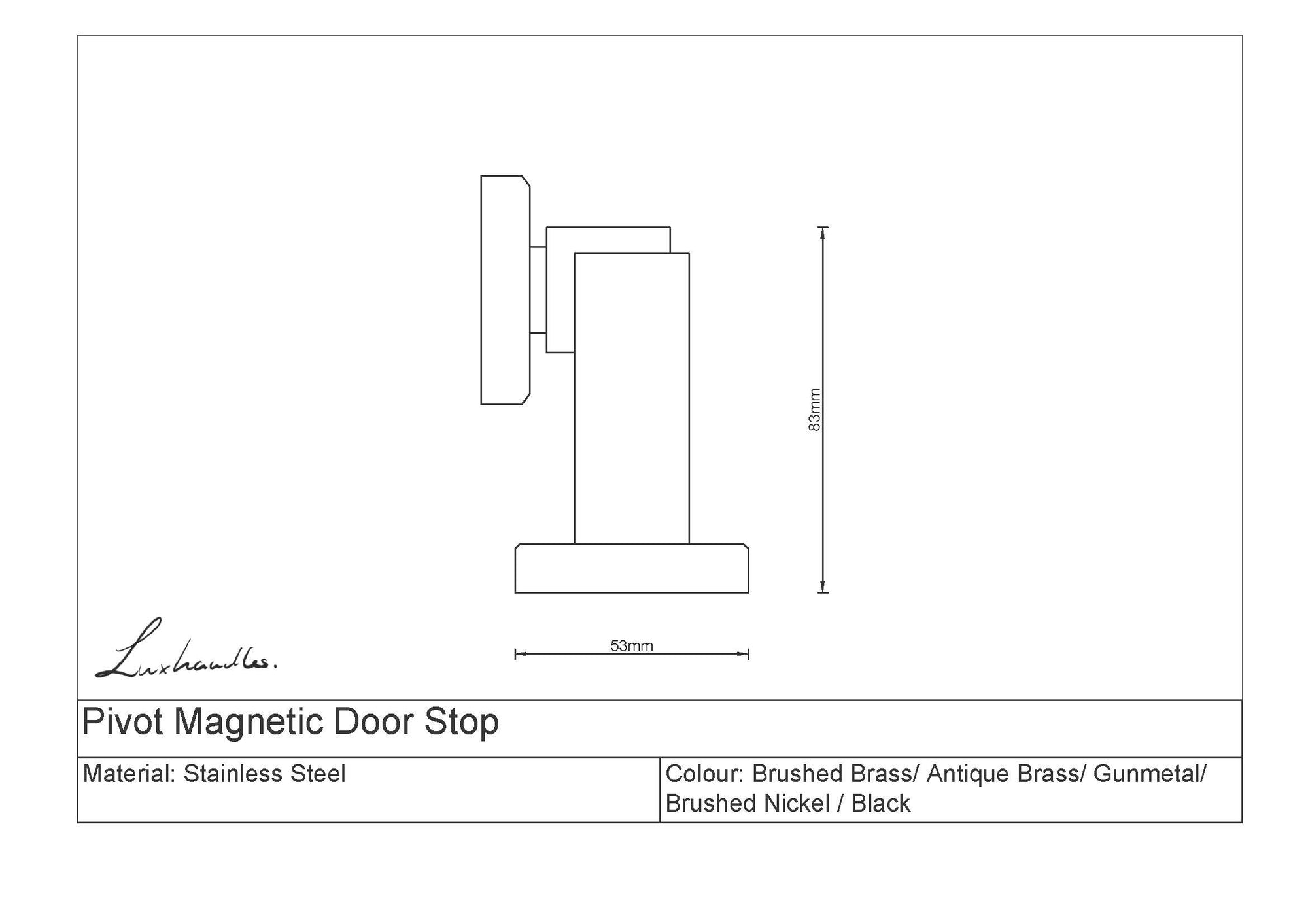 Pivot Magnetic Door Stop