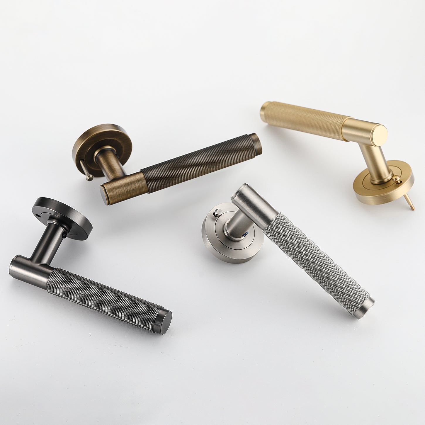 Knurled Door Handle | 3 Lock Types | LuxHandles Australia