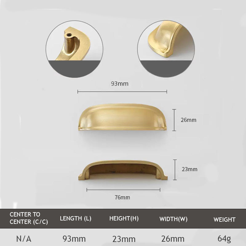 Nostalgic Vintage Arch Solid Brass Pulls for a Timeless Appeal