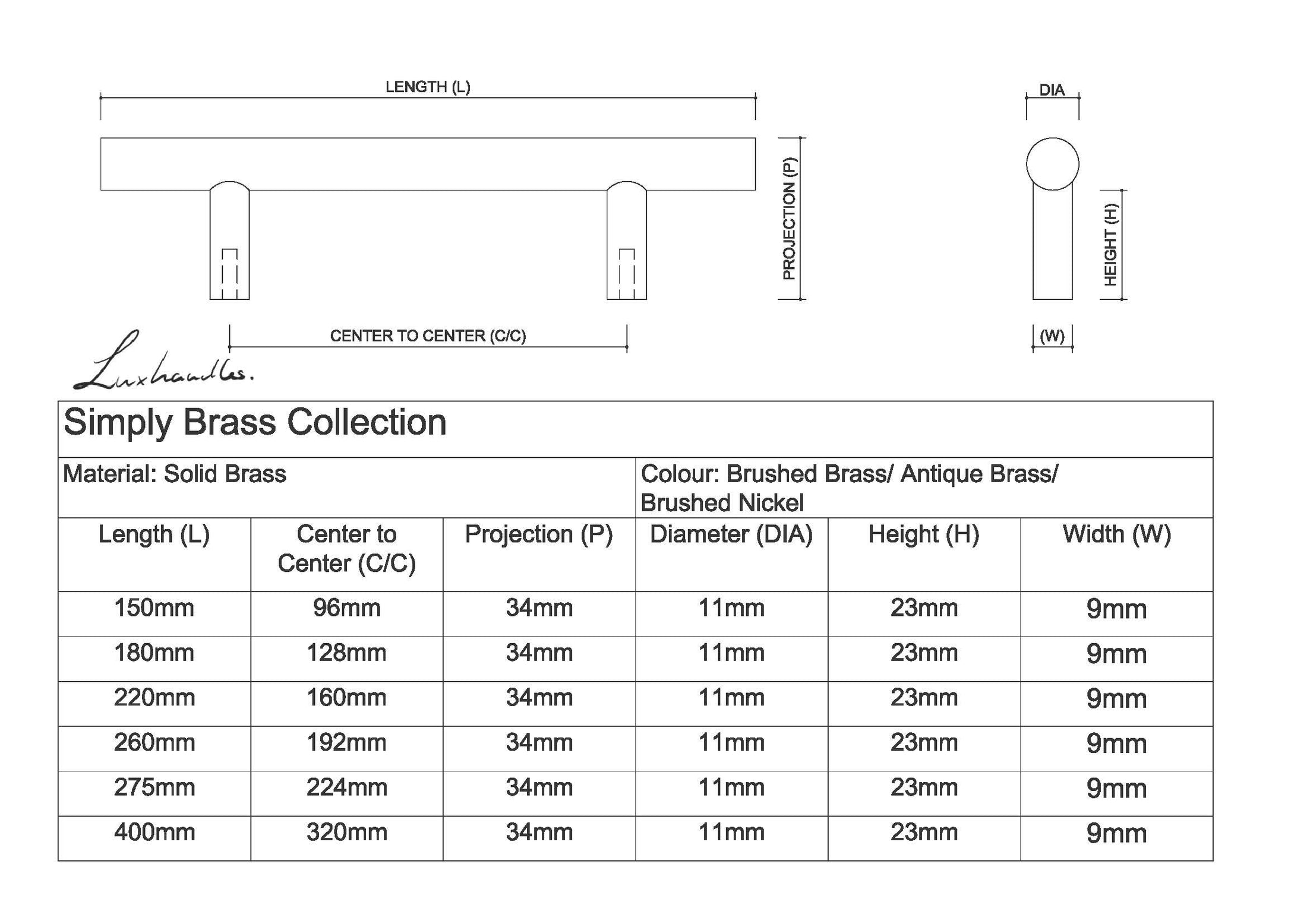 Timeless Brass Elegance: Simply Solid Brass Collection