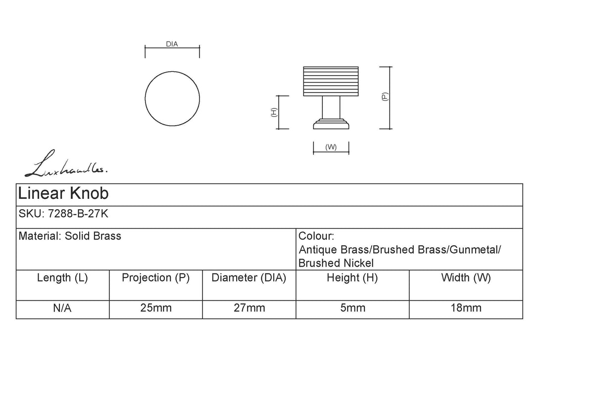 Sharp Lines, Modern Edge: Linear Knob