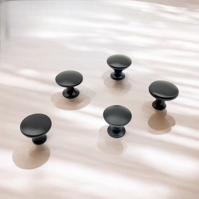 Matte Black Knobs for Sophisticated Style