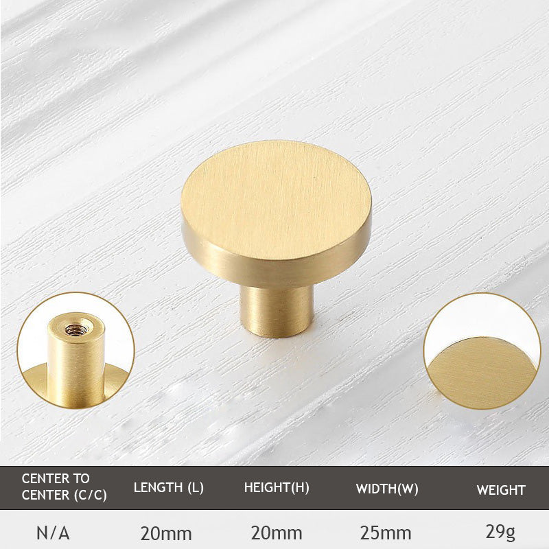 Aura Solid Brass Knob | Door Knobs & Brass Door Knobs – Luxhandles