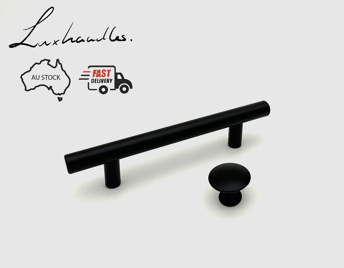 Slimline Matt Black Knobs – Luxhandles