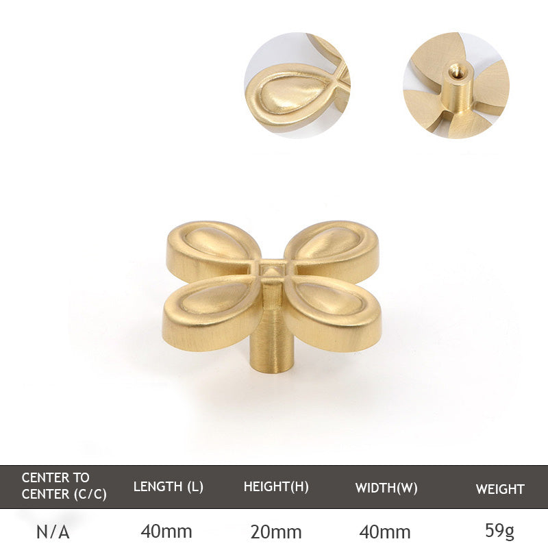 Bloom Solid Brass Knob – Luxhandles